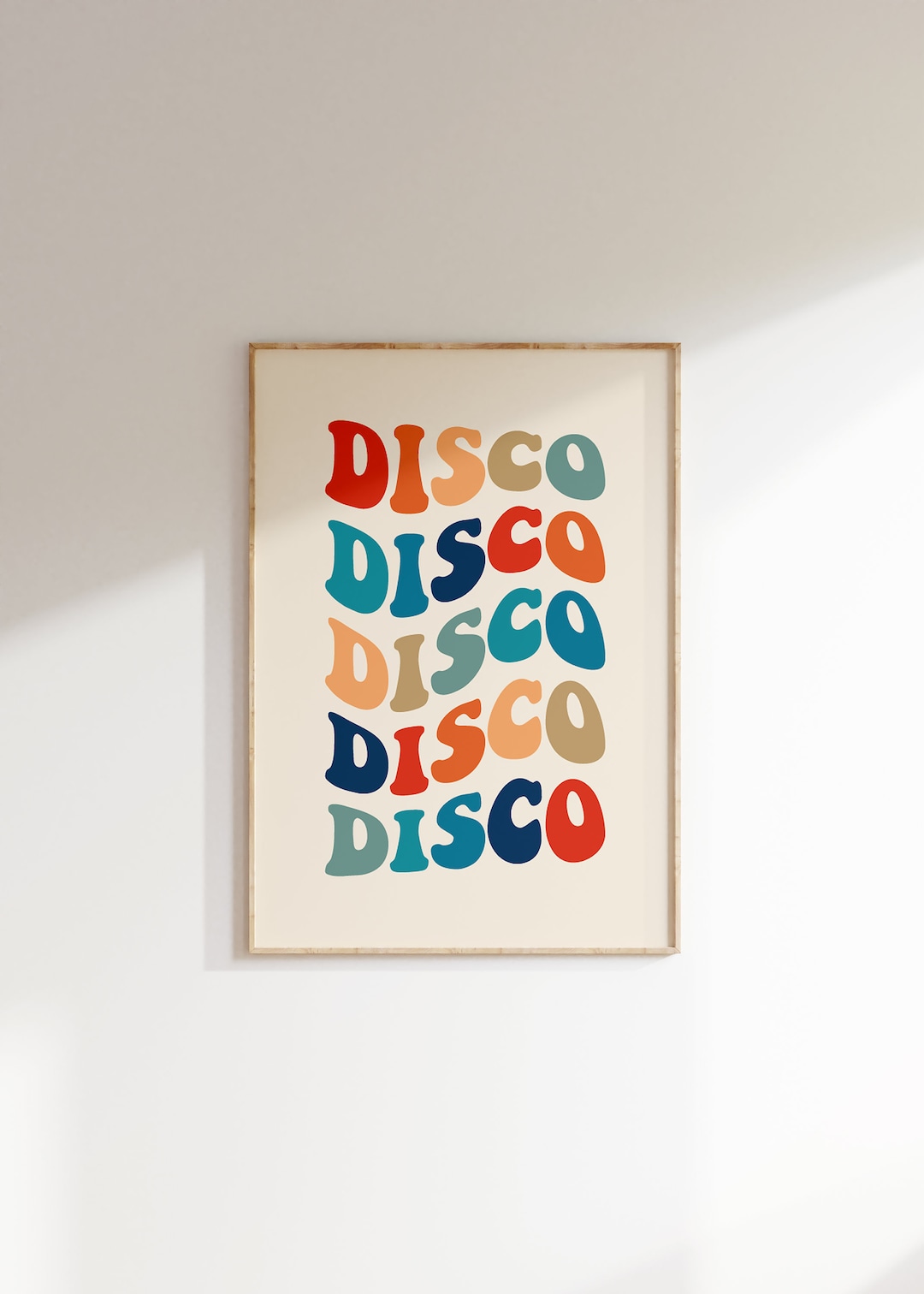 DISCO Print Disco Wall Art Disco Ball Art Retro 70s Wall Art Funky Wall ...