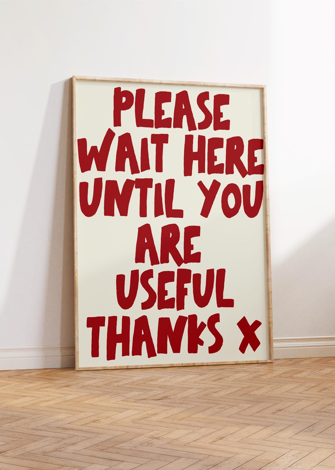Please Wait Here, Funny Hallway Entryway Prints, Sign for Hallway ...