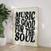 Music Print, Retro Music Wall Art, Soul Music Print, Colourful Music ...