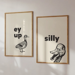 Ey up Duck - Funny Quote Print - Northern Quotes - Yorkshire Sayings ...