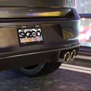 Powered by SKZOO Vanity Plate - Etsy