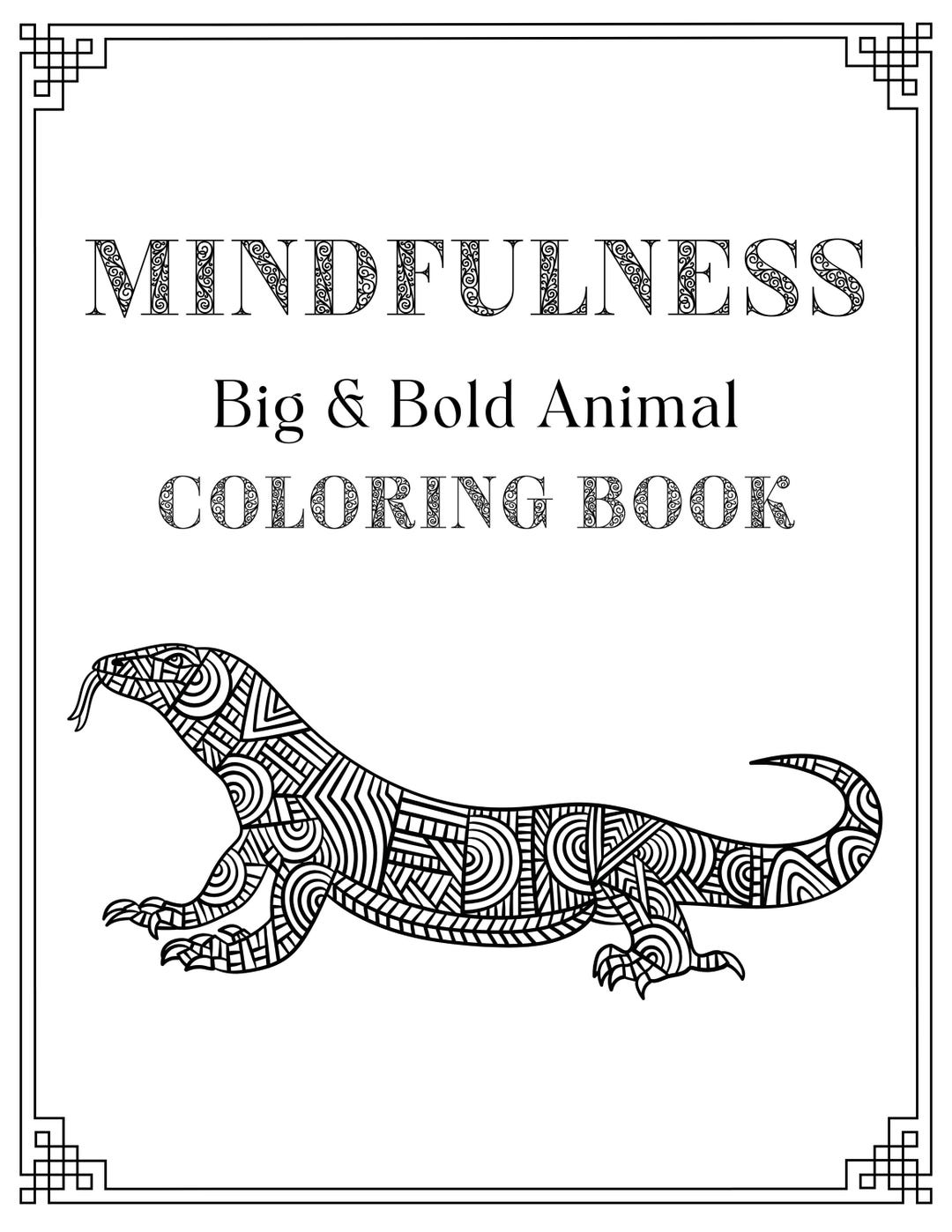 Mindfulness Big & Bold Coloring Book for Kids of All Ages - Etsy