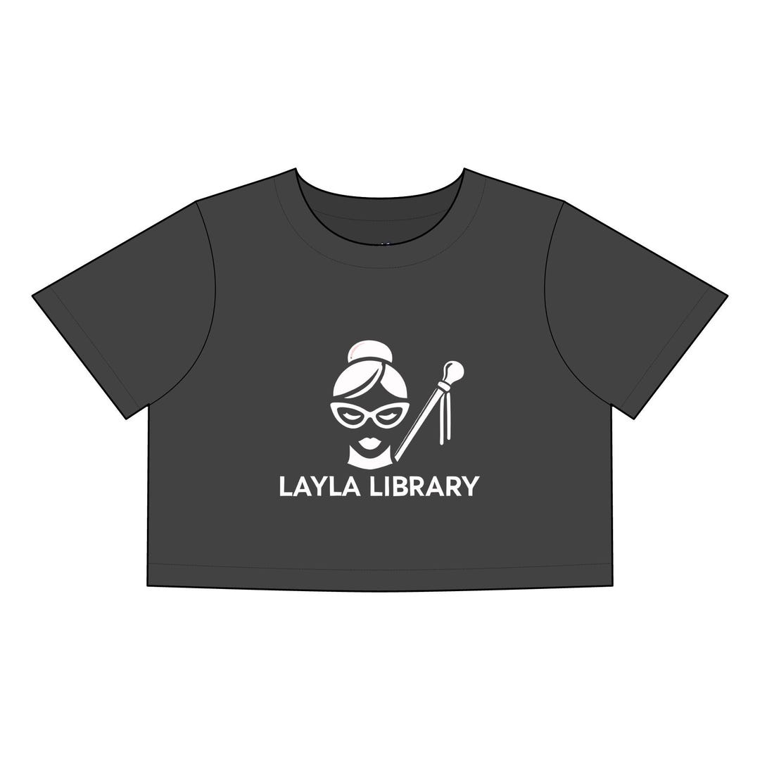 Layla Library Fan Merch Crop Top, by Monica Lynne Chase, Casual Tee ...
