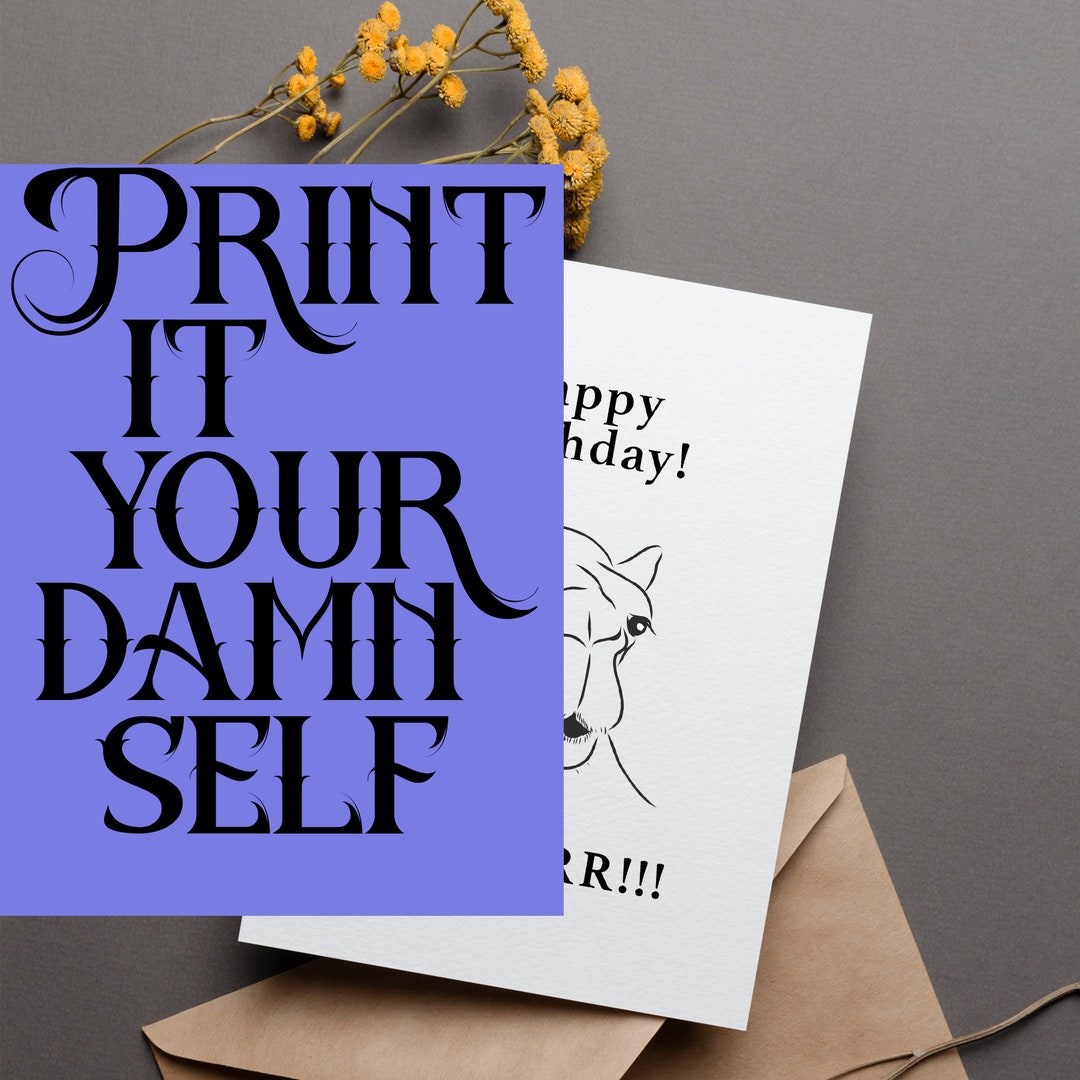 Happy Birthday Okurrr! Camel - Printable Card - Etsy