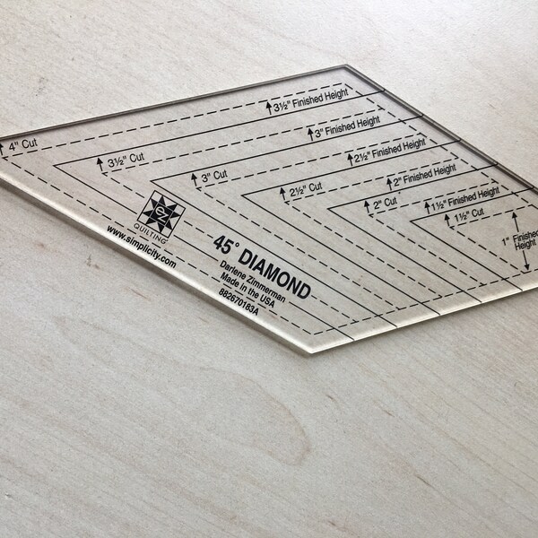 45 Degree Quilting Ruler - Etsy