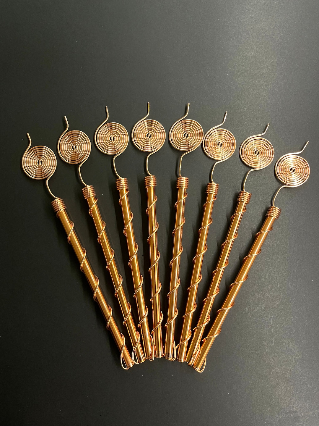 Tesla 369 Copper Spiral Electroculture Antennas (8-pack) – Handmade ...