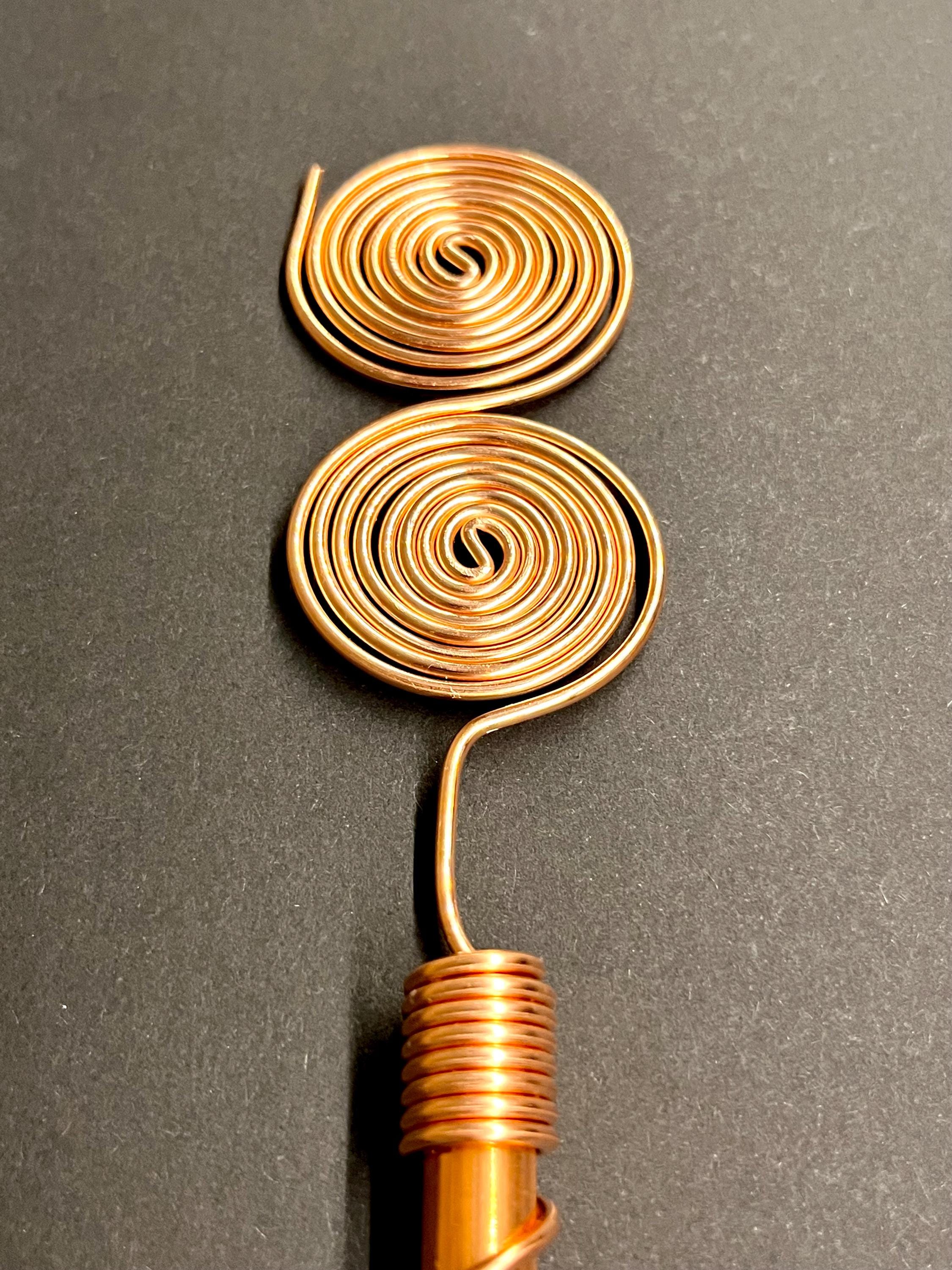 Double Spiral Tesla Electroculture Antenna Pure Copper Energy Rod for ...