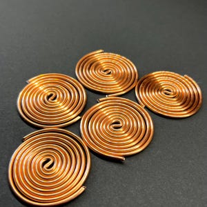Handmade Copper Spiral Coils (set of 5): Orgonite Energy Tools - Etsy