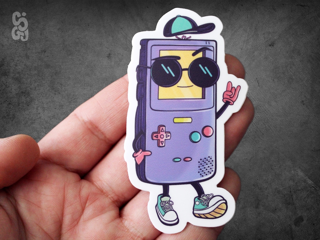 Cute Game Boy Color Sticker Purple 90's - Etsy