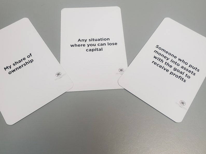 PRINTABLE Financial Literacy Flash Cards for Kids - Etsy