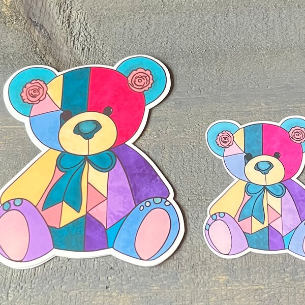 Patchwork Bear - Etsy