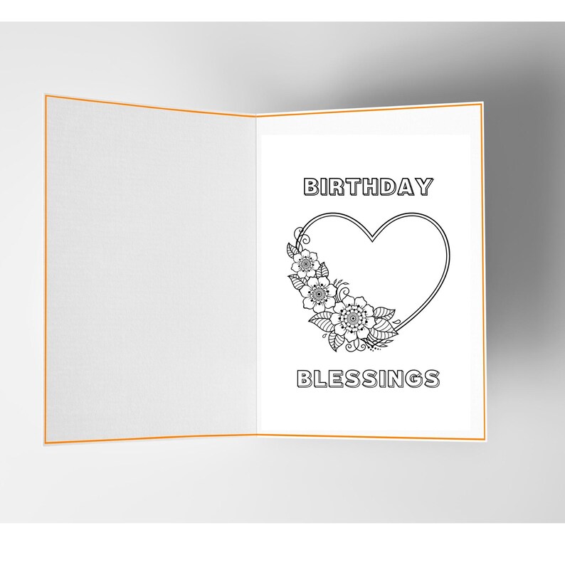 Christian Birthday Card Printable Bible Verse Coloring Page Religious ...