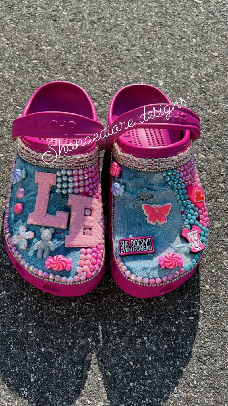 Custom Jean Crocs - Etsy