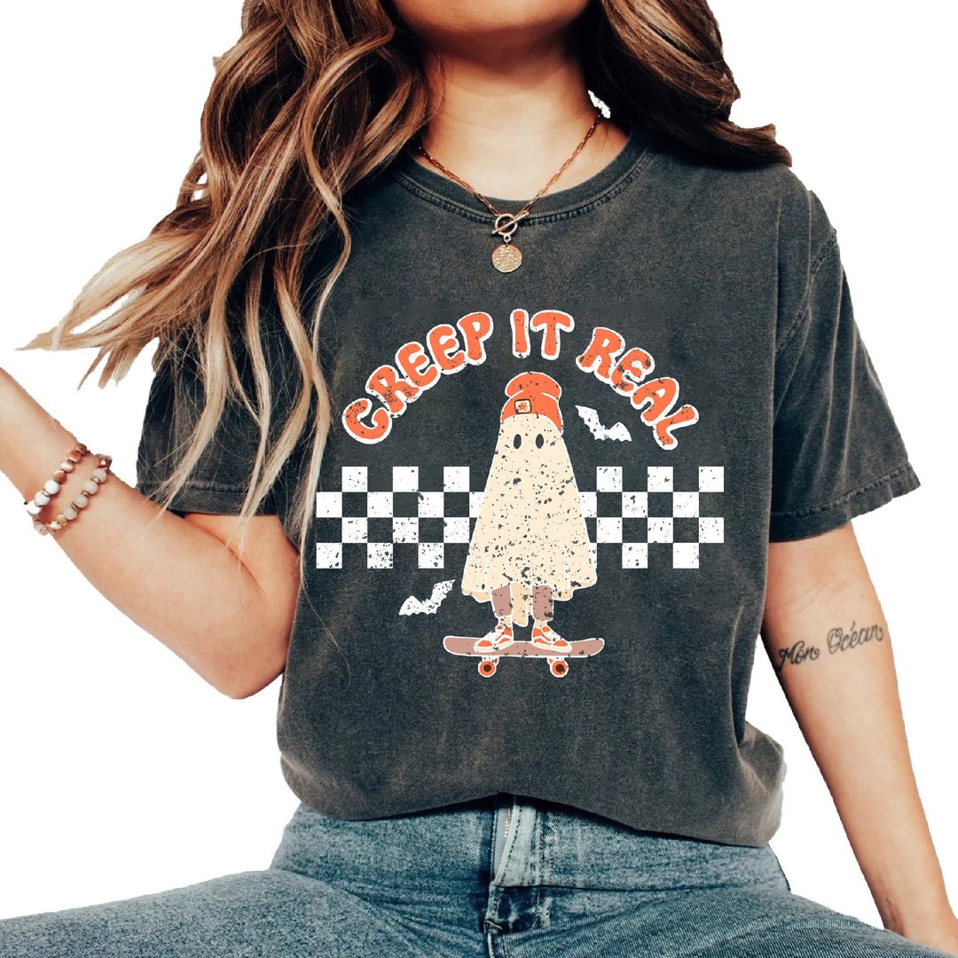Retro Halloween Creep It Real Shirt, Vintage Ghost Halloween Shirt ...