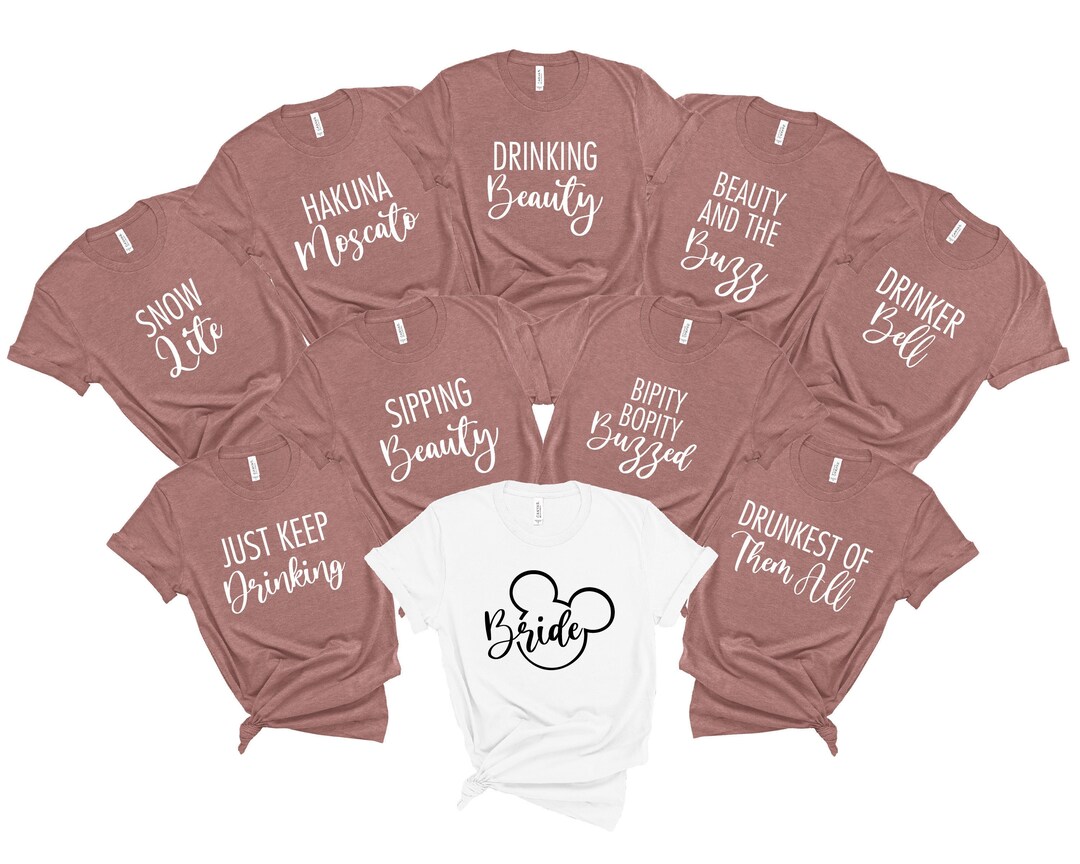 Sipping Beauty Bachelorette Shirts, Bipity Bopity Bridesmaid Shirt ...