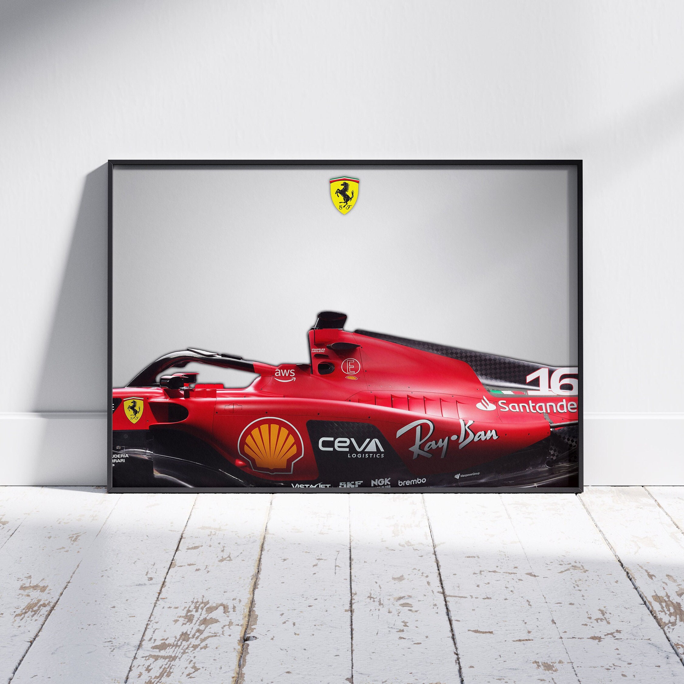 Ferrari F1 Car Poster, Ferrari SF-23 Poster, Ferrari Formula 1 Car ...