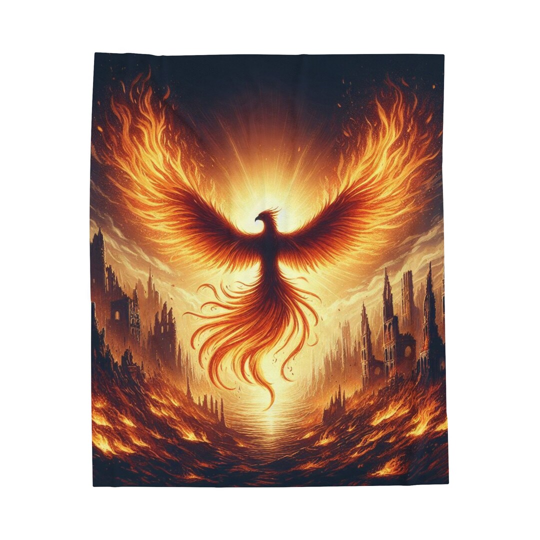 Phoenix Reborn Plush Blanket - Etsy