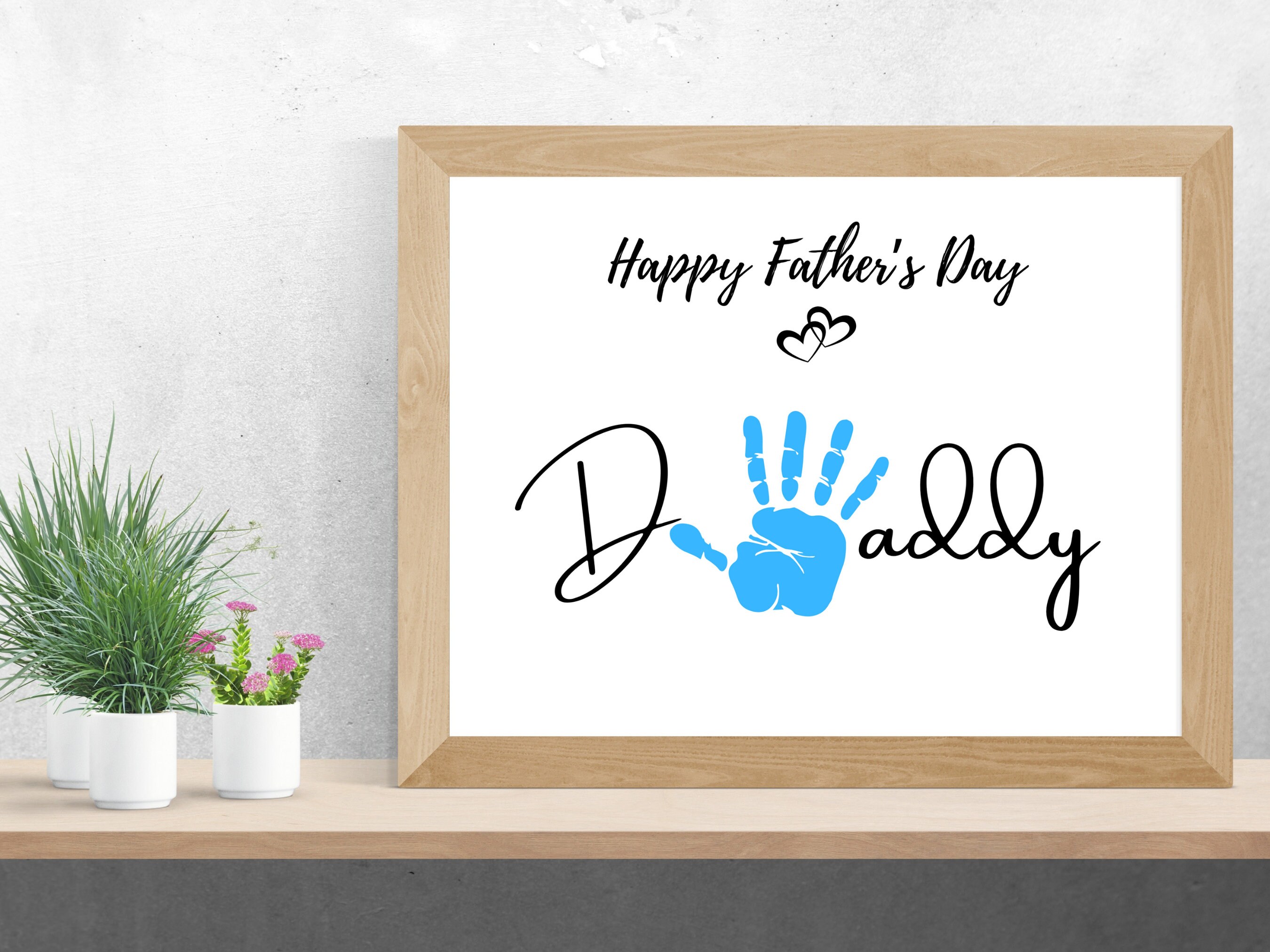 Happy Father's Day Handprint Craft Handprint Art Activity, Best Dad ...