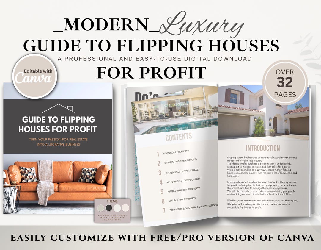 Guide to Flipping Houses for Profit, Real Estate Investment Ebook ...
