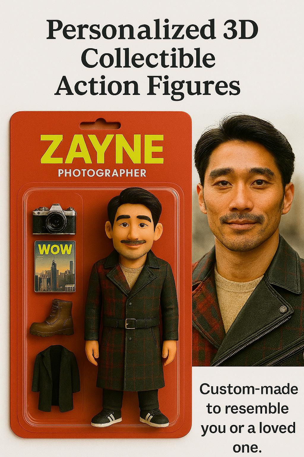 Digital Custom 3D Action Figure PNG , Realistic Digital, 2025 Holiday ...