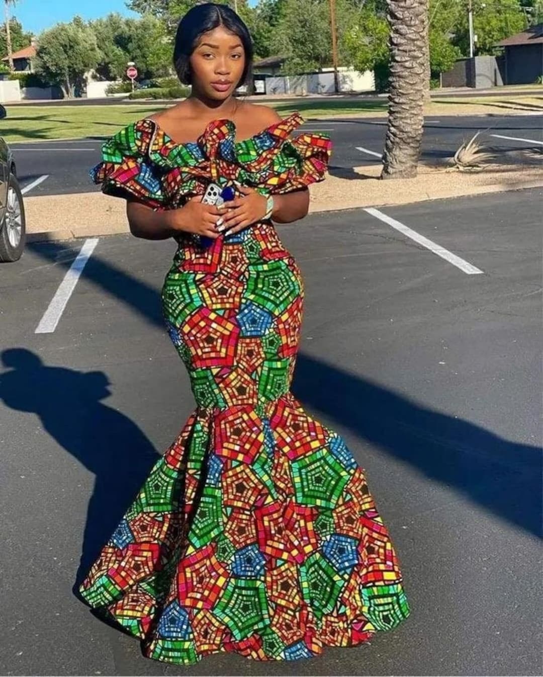 Ankara Party Dress , African Women Clothing, African Print Dress for ...