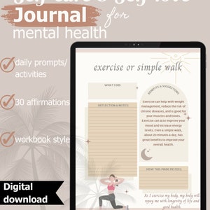 Daily Digital Journal 30 Day Self-care & Self-love Journal With ...