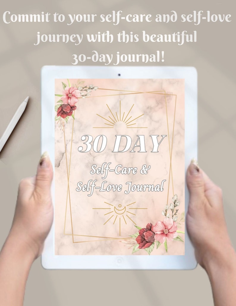 Daily Digital Journal 30 Day Self-care & Self-love Journal With ...