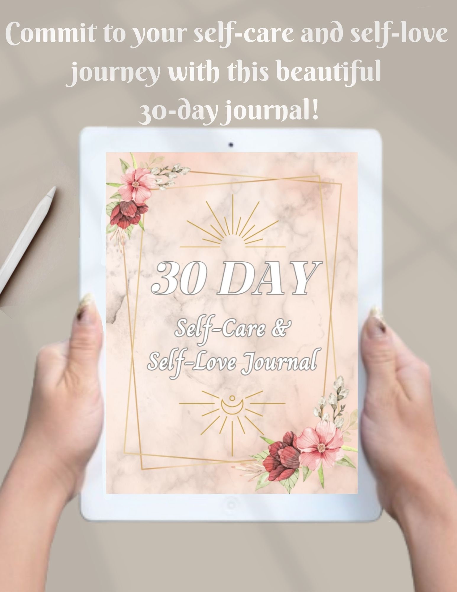 Daily Digital Journal 30 Day Self-care & Self-love Journal With ...