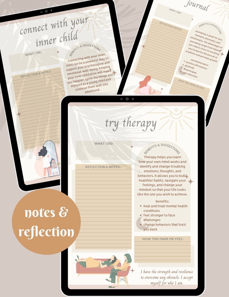 Daily Digital Journal 30 Day Self-care & Self-love Journal With ...