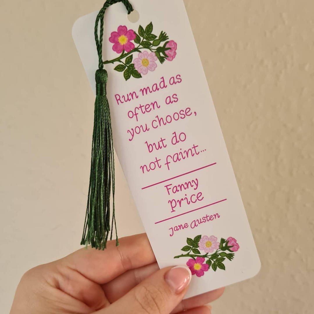 Fanny Price Jane Austen Bookmark | Reader Gift | Classic Novel Lover ...