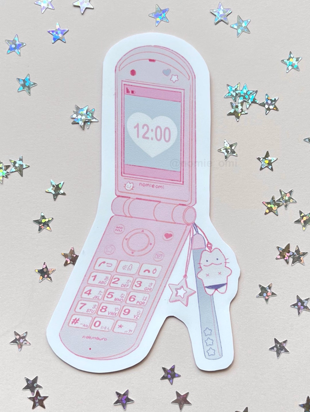 Flip Phone Vinyl Sticker - Etsy