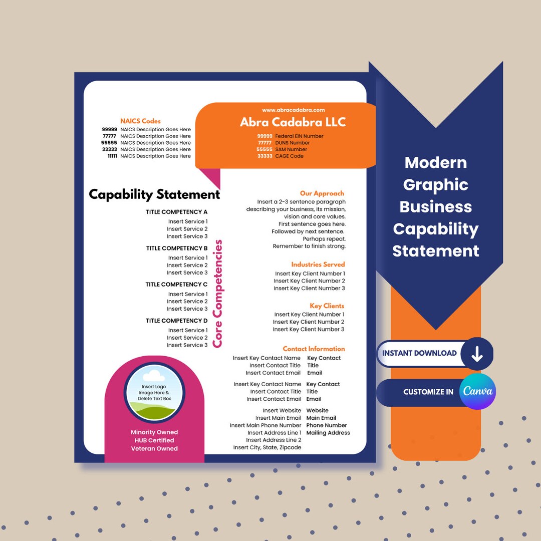 Consulting Intake Form | Modern Capability Statement Template ...