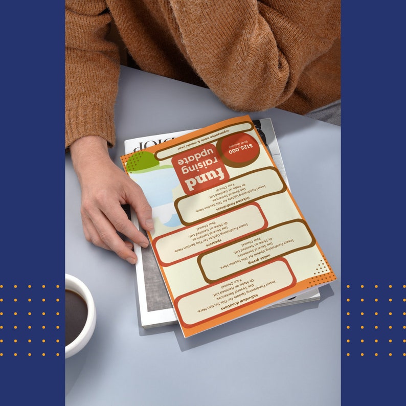 Nonprofit Fundraising Report Printable | Customizable Canva | Donations ...