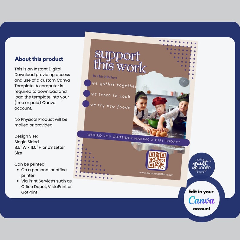 Template Canva Poster | Nonprofit Sponsorship Ask | Customize Flyer ...