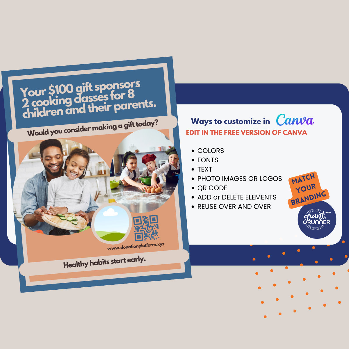 Event Sponsor Packet, Template Canva Poster, Editable Nonprofit ...