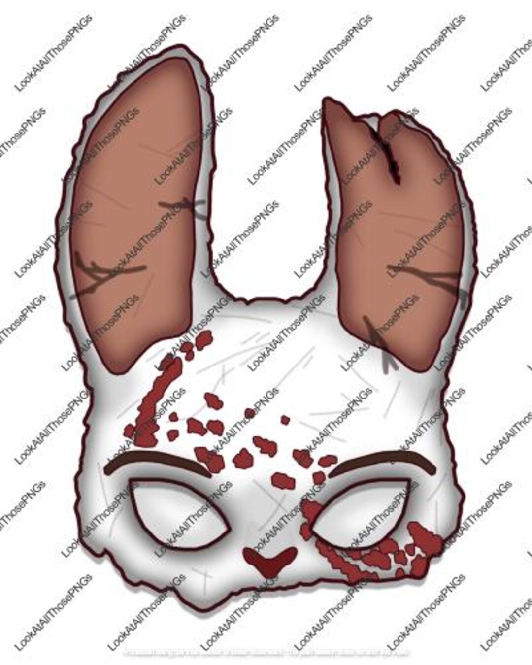 Dead by Daylight Inspired Huntress Mask Asset for PNG Tuber in Chibi ...