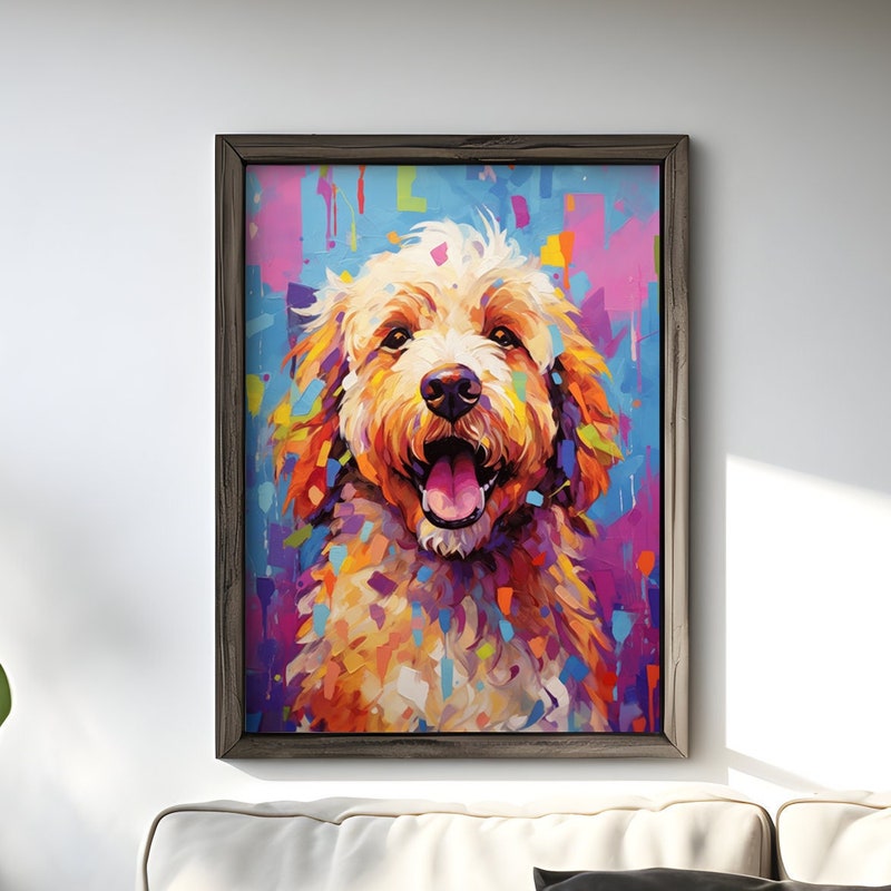 Goldendoodle Art - Etsy