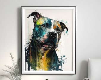 Beware American Staffordshire Terrier Guard Dog Aluminum Composite Sign ...