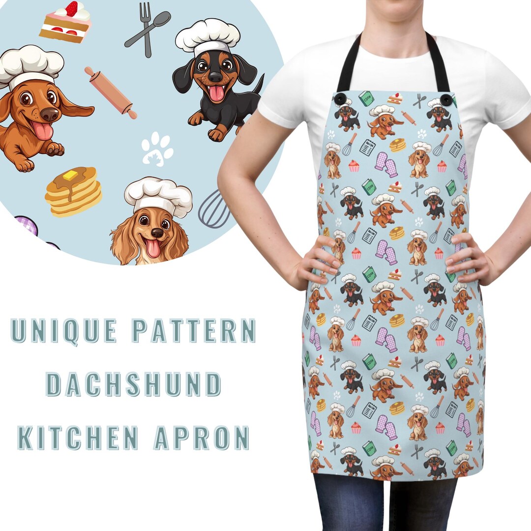 Dachshund Apron: Dog Lover Kitchen Accessory - Etsy