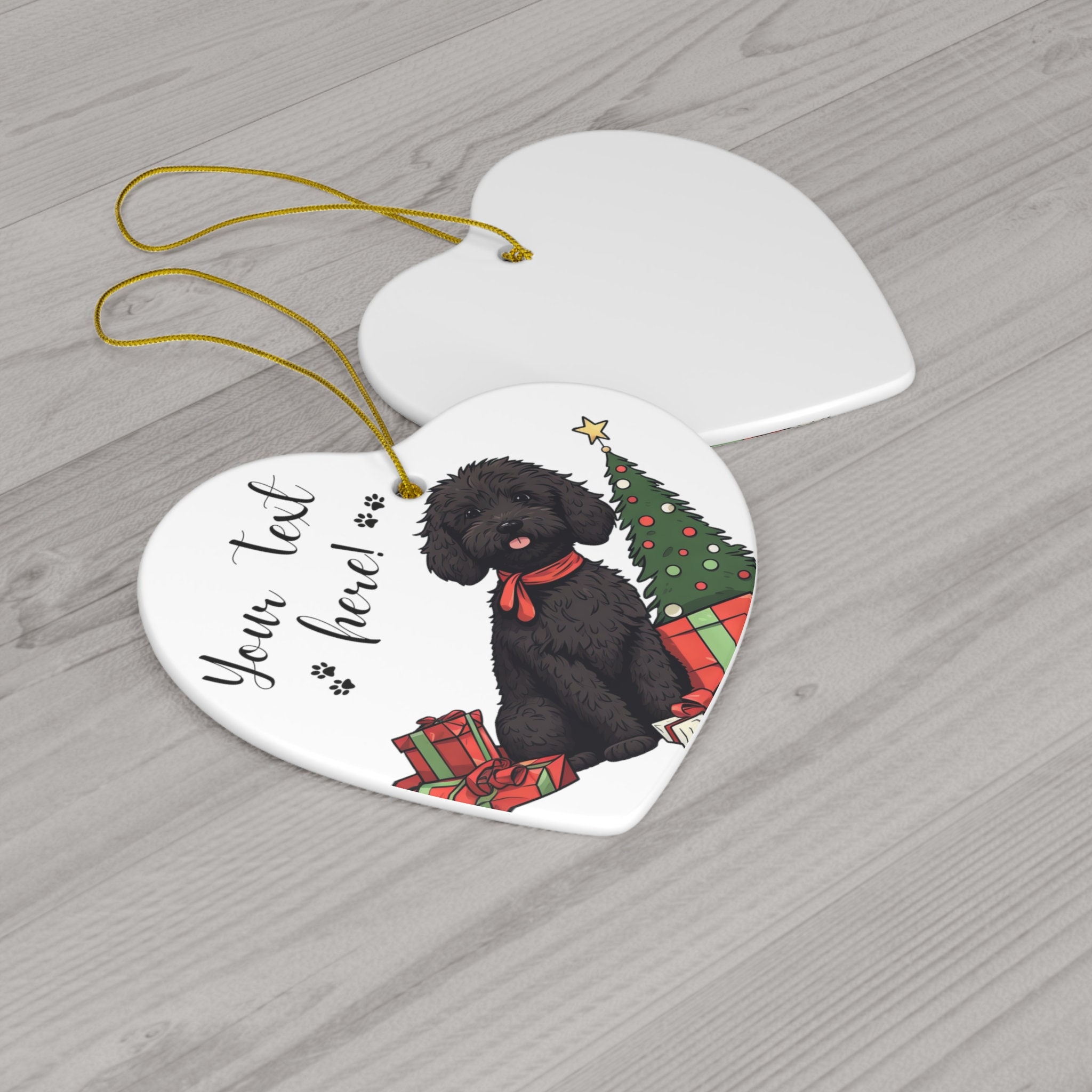 Labradoodle Gift, Labradoodle Christmas Tree Ceramic Ornament ...