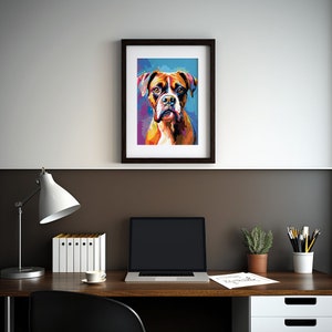 Boxer Dog Gifts Pop Art Prints, Boxer Dog Canvas, Digital File, Boxer ...