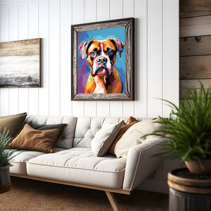 Boxer Dog Gifts Pop Art Prints, Boxer Dog Canvas, Digital File, Boxer ...