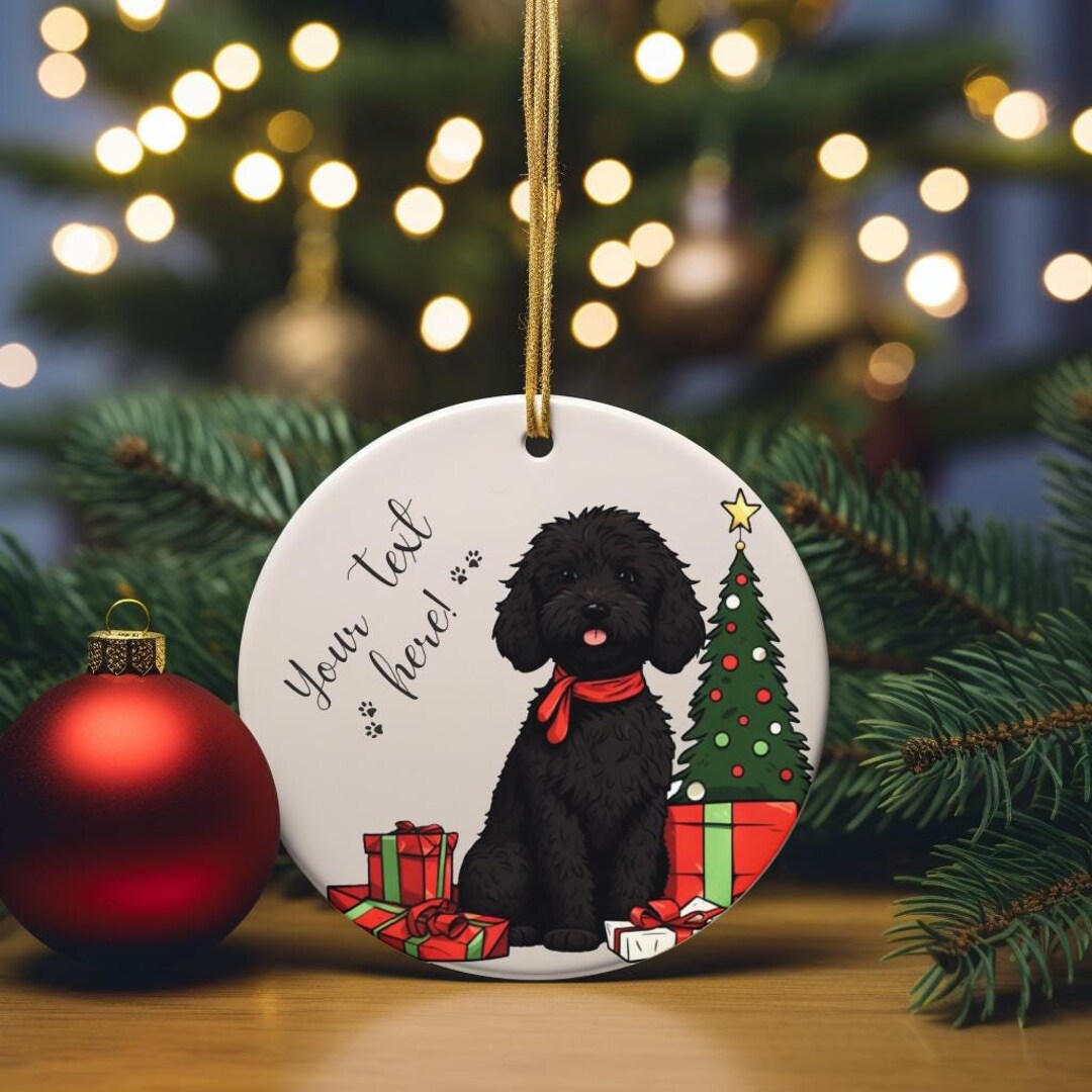Labradoodle Gift, Labradoodle Christmas Tree Ceramic Ornament ...