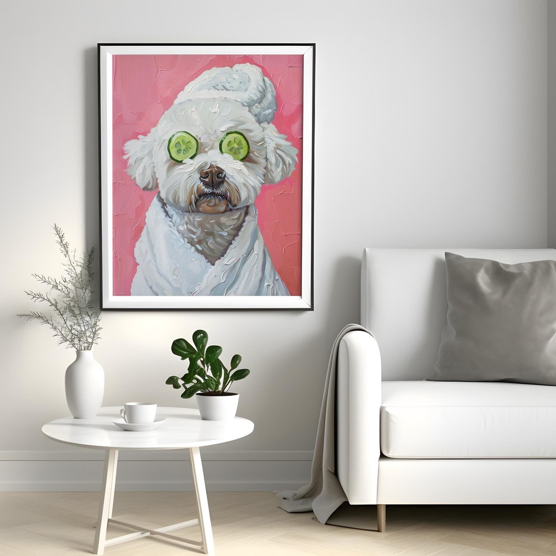 Bichon Frise Gifts, Bichon Frise Dog Spa, Dog Groomers Gifts, Prints ...