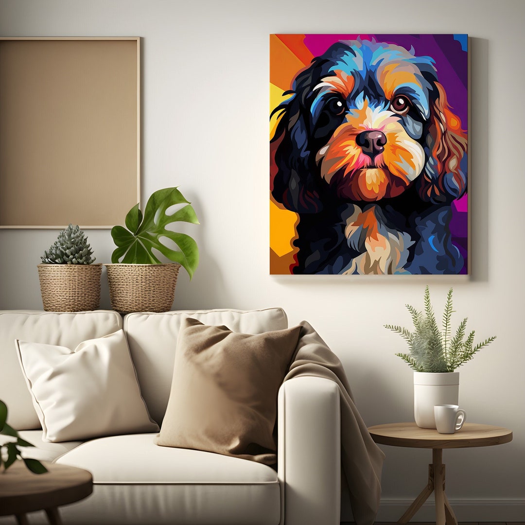 Cavapoo Gifts Pop Art Prints, Cavapoo Canvas, Cavapoo Digital File ...