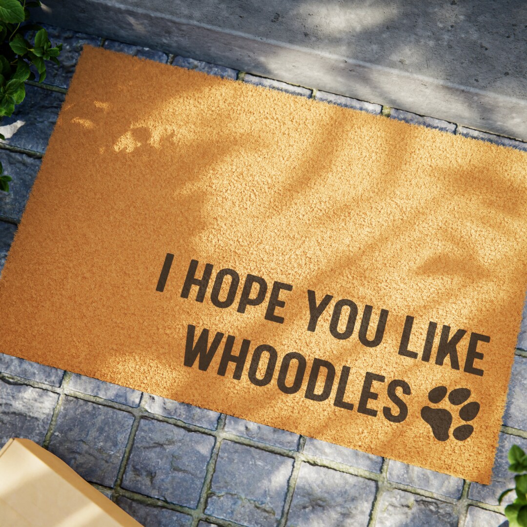 Whoodle Doormat: Funny Dog Welcome Mat, Dog Lover Gift - Etsy