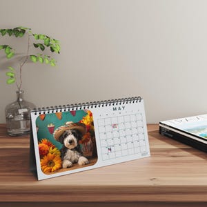 Sheepadoodle Dog Calendar 2026 : Desktop and Wall Calendar Options ...