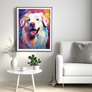 Great Pyrenees Gifts Pop Art Prints, Canvas, Digital File, Great ...