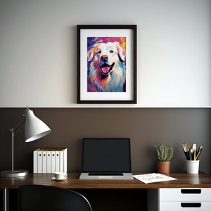 Great Pyrenees Gifts Pop Art Prints, Canvas, Digital File, Great ...