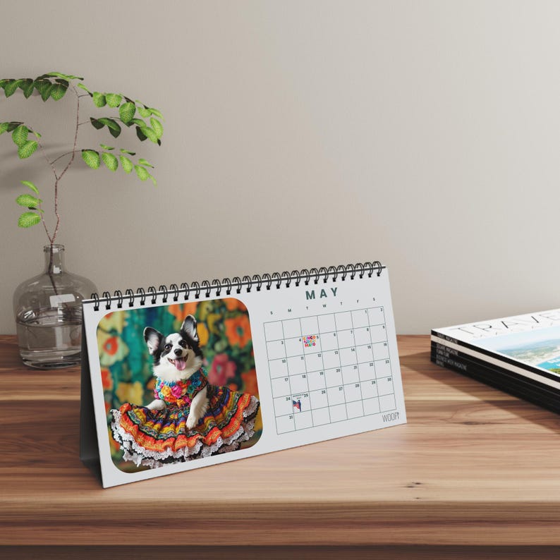 Corgi Dog Calendar 2026 : Desktop and Wall Calendar Options, Supports ...